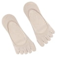 Five Finger Breathable Split Toe boatsss Socks for Women Silicone ...
