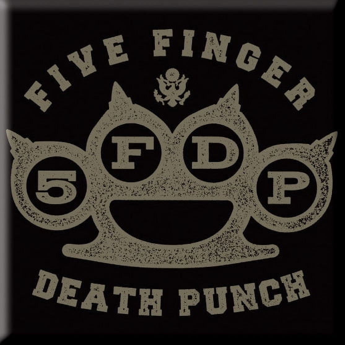 Five Finger Death Punch Brass Knuckles Fridge Magnet - Walmart.com
