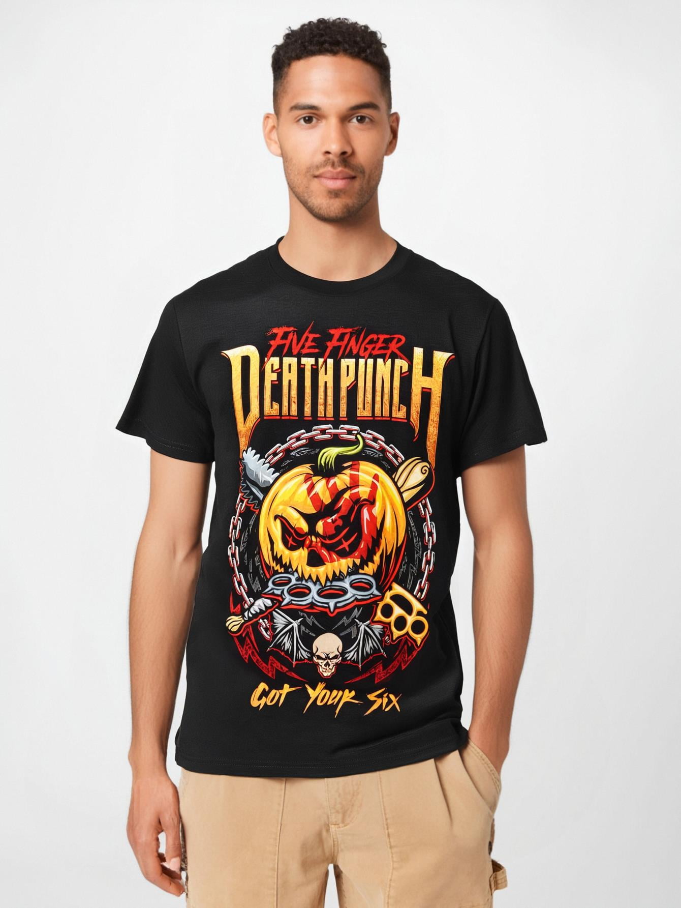 Five Finger Death Punch Halloween T-Shirt - Rock Band Graphic Tees for ...