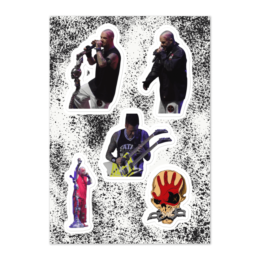 Five Finger Death Punch Kiss Cut Sticker Sheet - Walmart.com