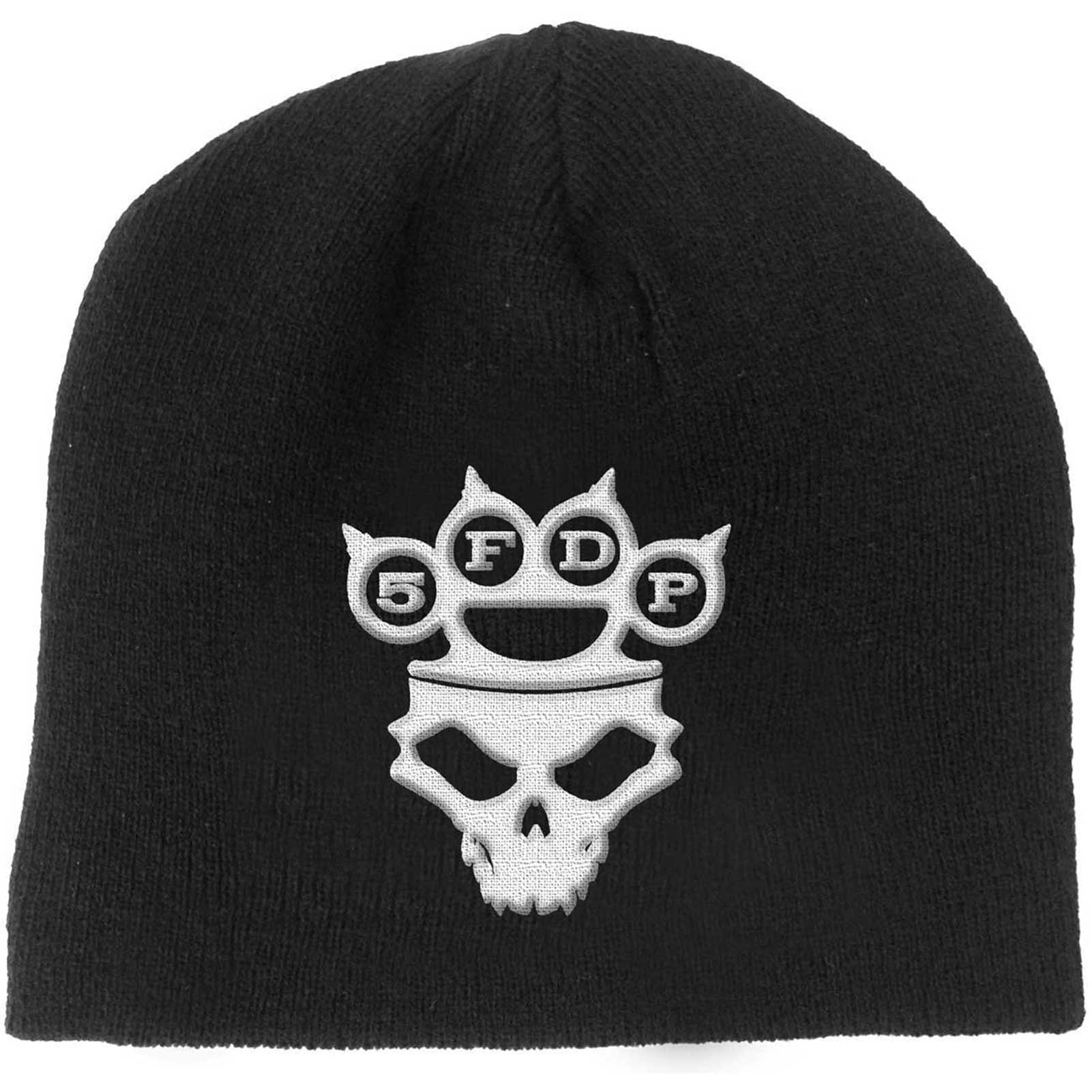 Five Finger Death Punch Knuckle Duster Logo and Skull Beanie Black ...