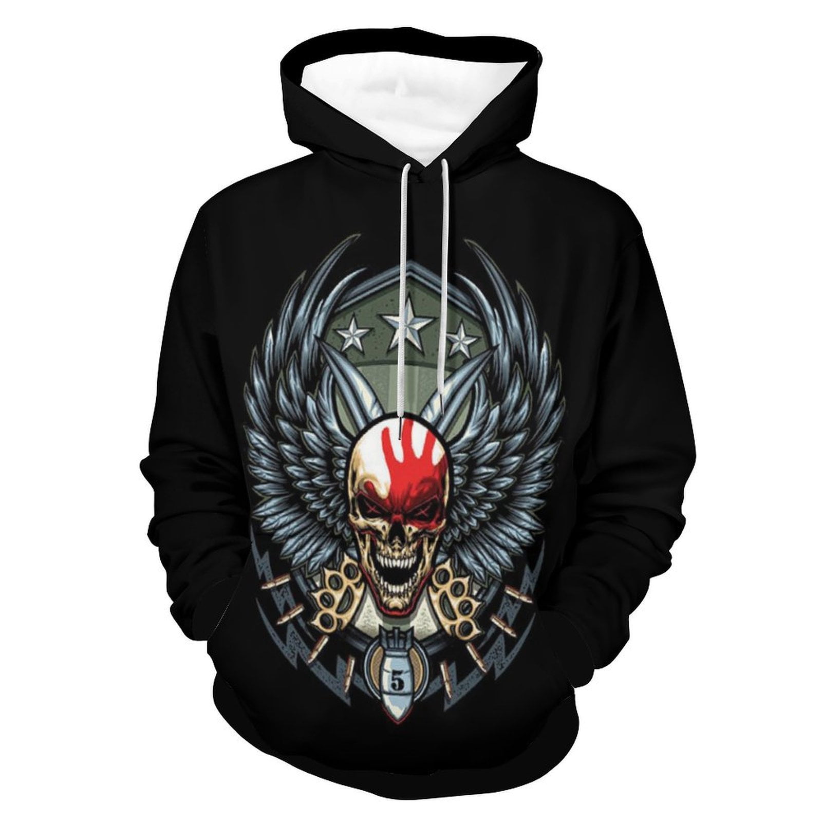 Five-Finger-Skull-Death Punch Unisex Hoodies Sweatshirts Daily Casual ...