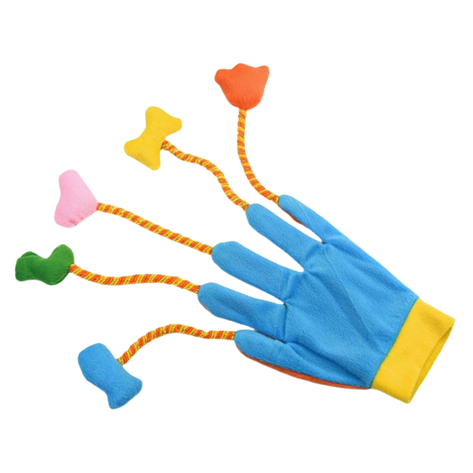 Five-Fingers Cat Teaser Gloves Cat Interactive Toy IQ Improving Pet ...