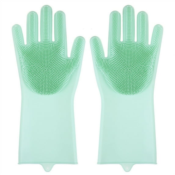 Five Fingers Gloves Scrubber With Thorns 1Pair 30cm Brushing Cleaning ...