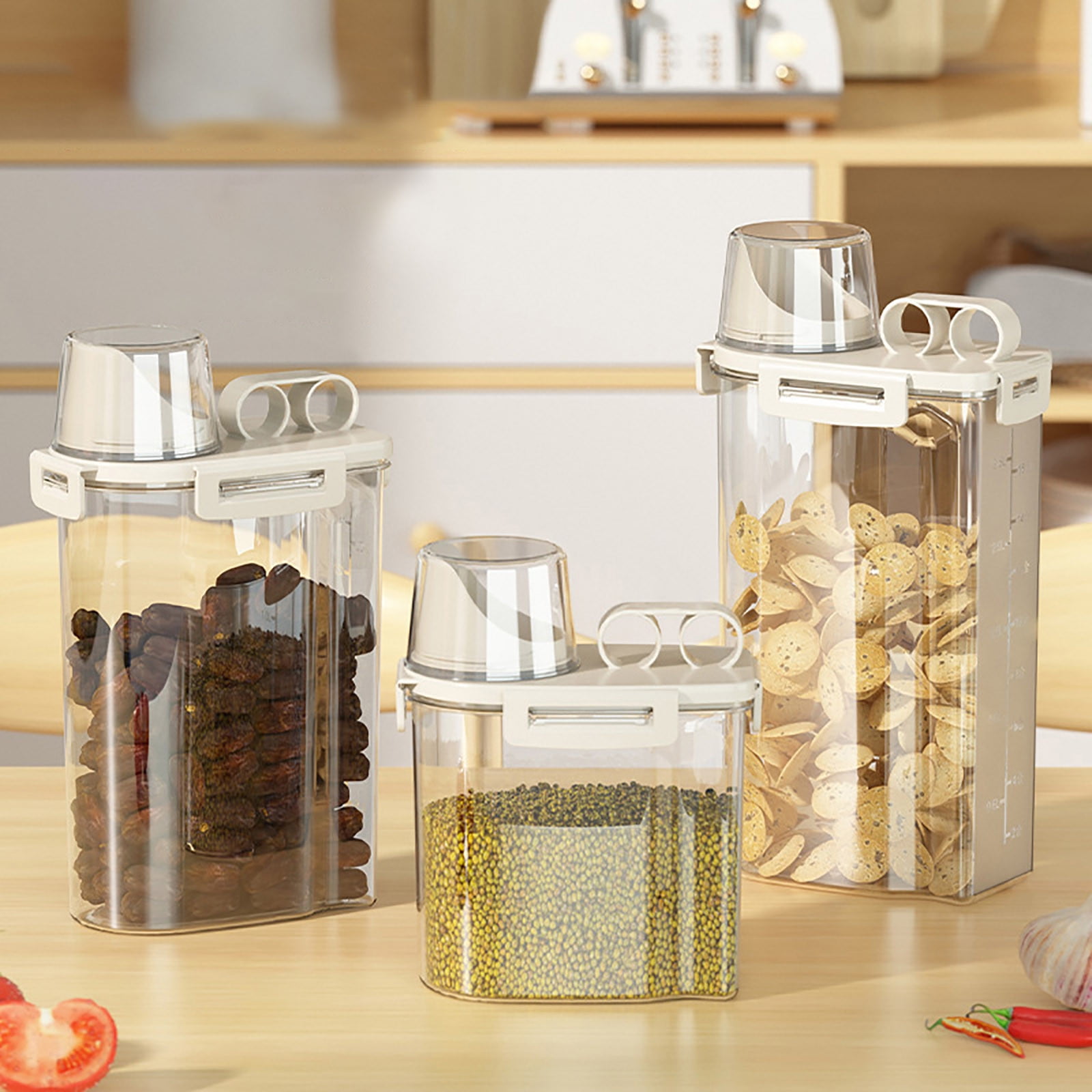 Five-Grain Food Storage Container | Transparent Odorless Airtight Grain ...