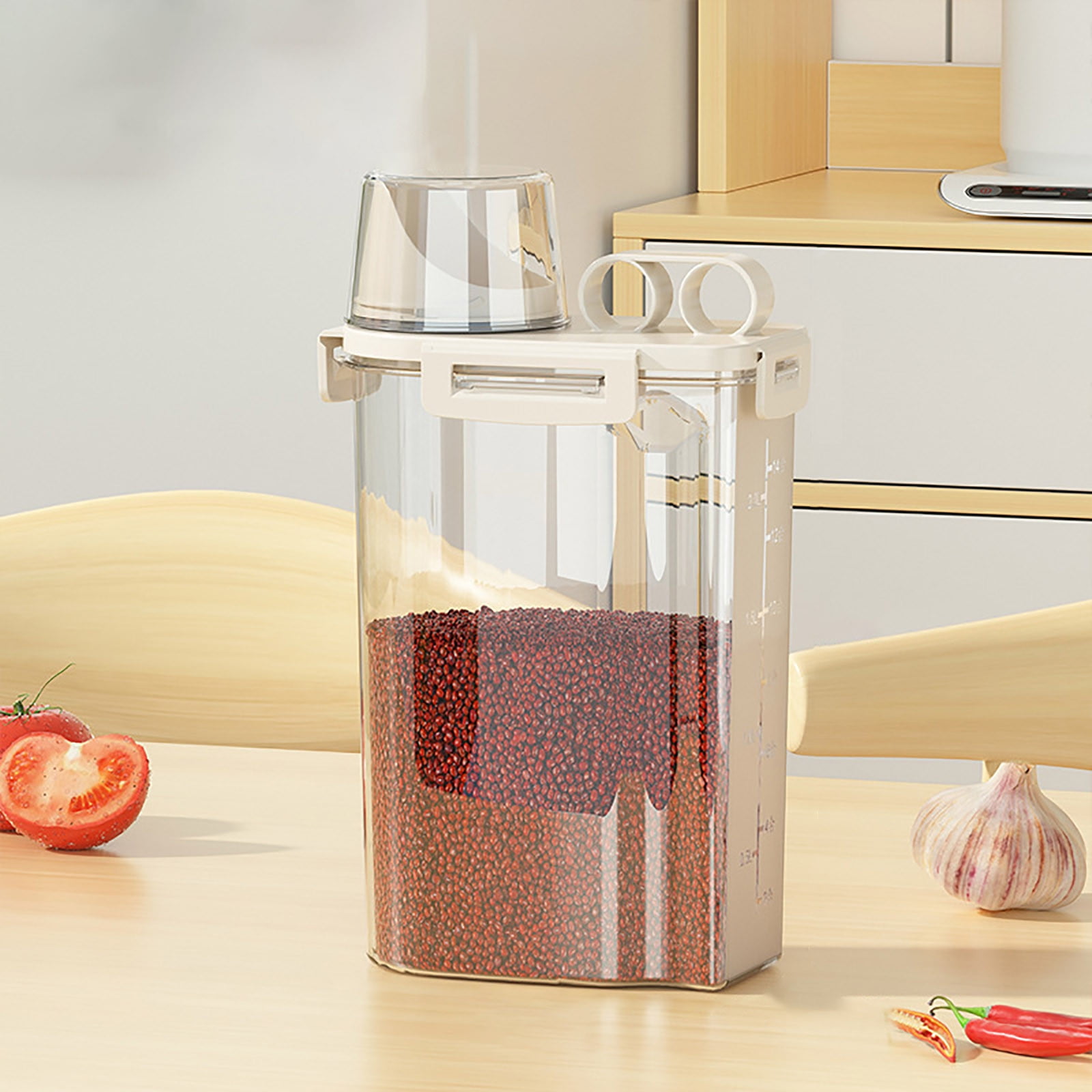 Five-Grain Food Storage Container | Transparent Odorless Airtight Grain ...