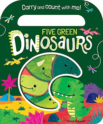 Pre-Owned Five Green Dinosaurs (Count and Carry Board Books) Paperback ...