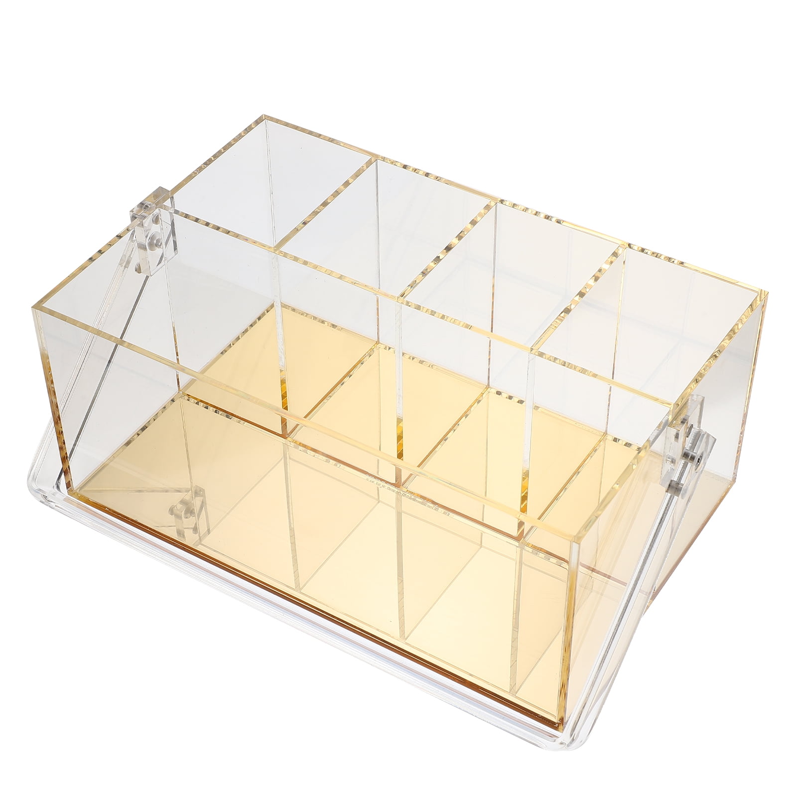 Five Grid Portable Box Cosmetic Holder Mount for Tv Clear Makeup ...