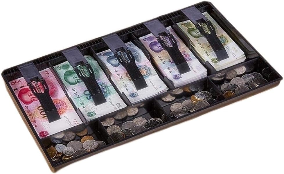 Five Grids Money Cash Register Insert Tray Replacement Cashier Drawer ...