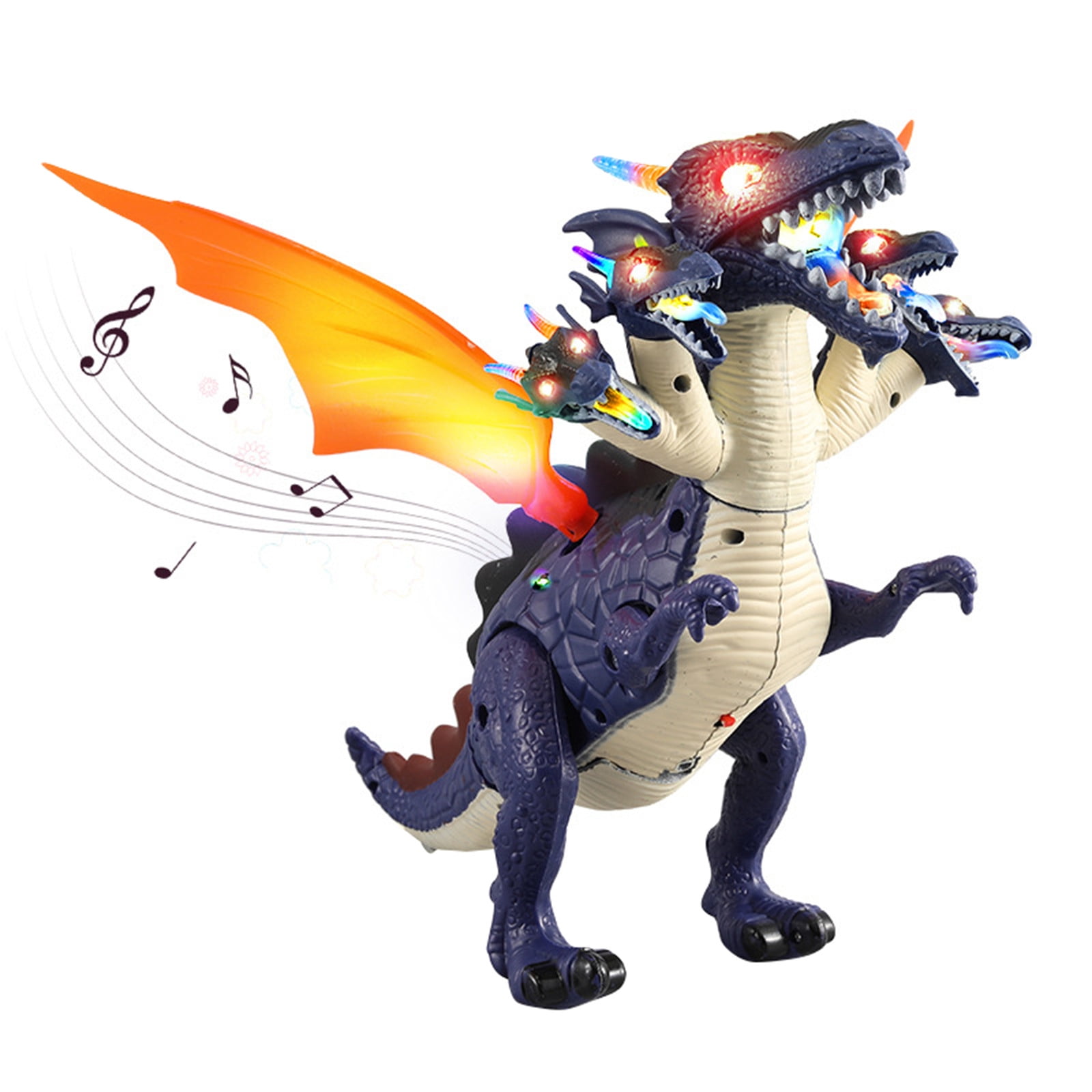 Five-Headed Dinosaur Robot, Walking Dinosaur Toy with Realistic Moves ...