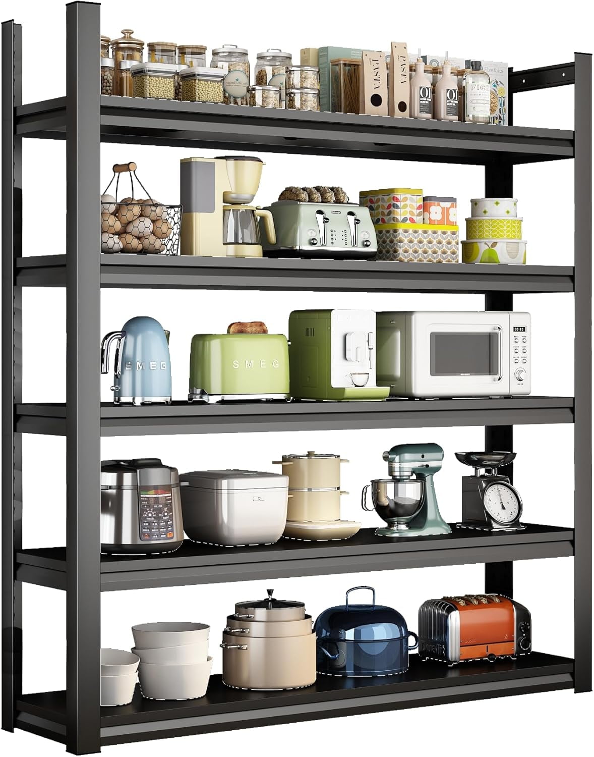 【Five-Layer Heavy Duty Shelving】 77.95×35.43×15.75 inches Grade Storage ...