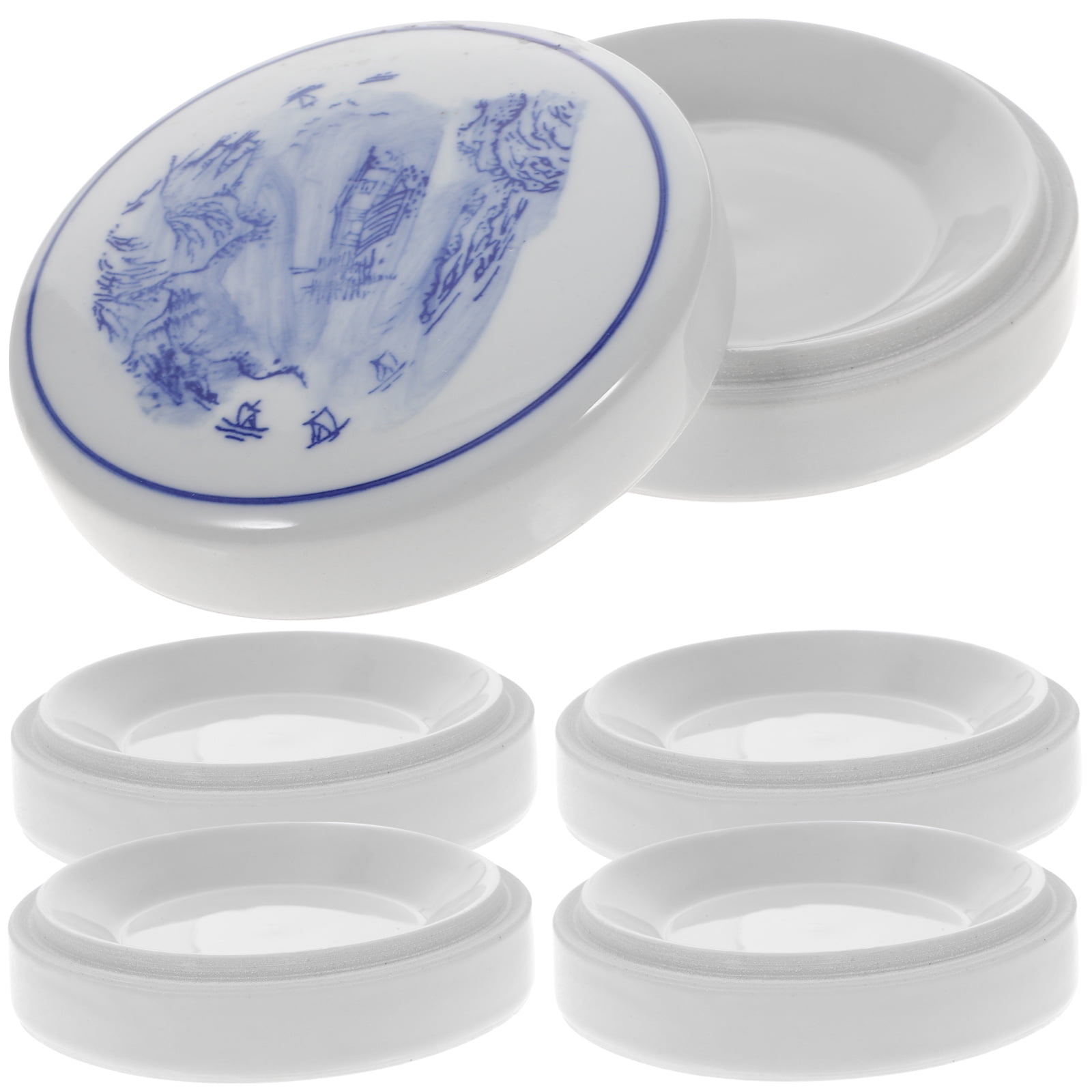 Five Layer Palette Ceramic Mixing Tray Multi-layer Palette Porcelain ...