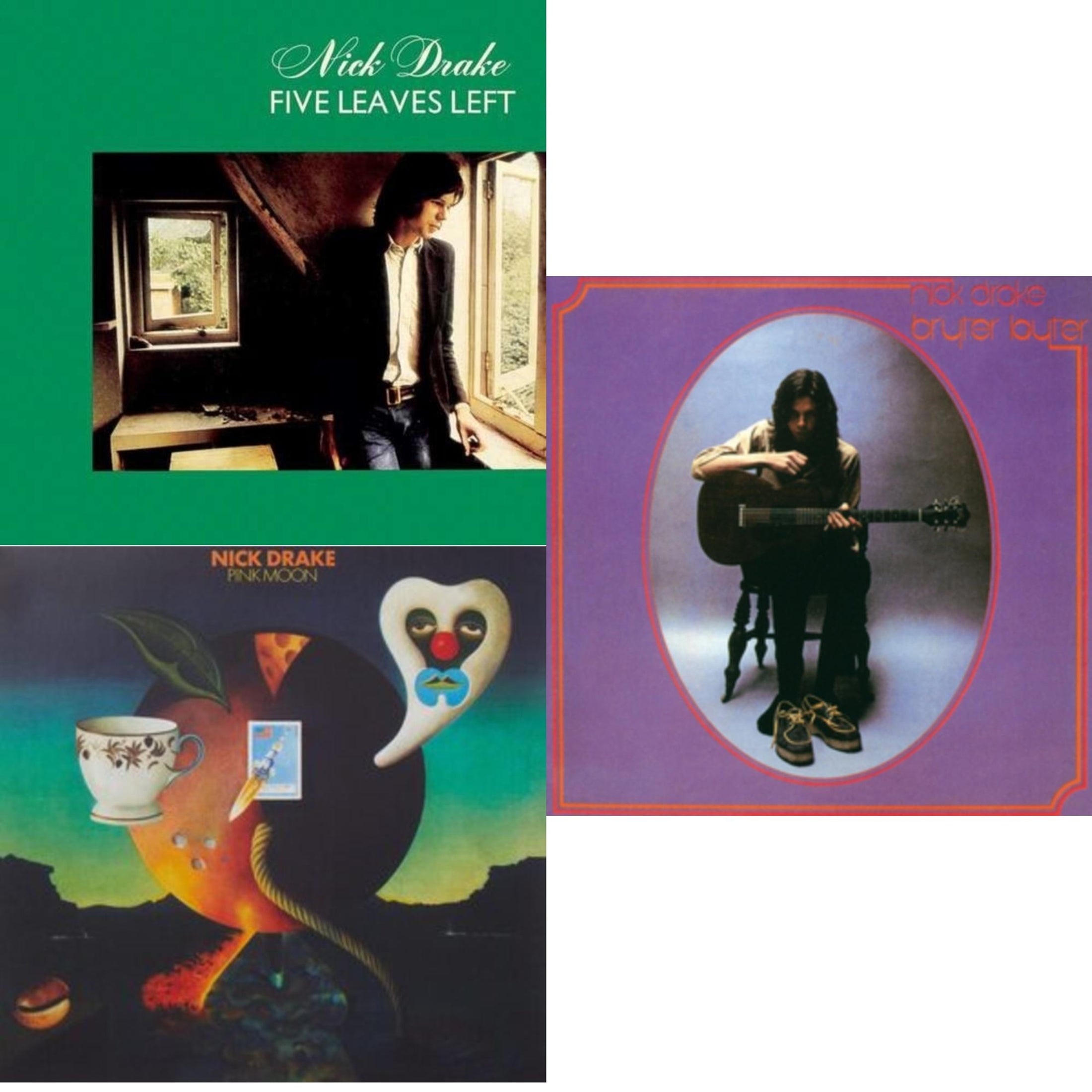 Five Leaves Left & Pink Moon & Bryter Layter [LP Vinyl Bundle ...