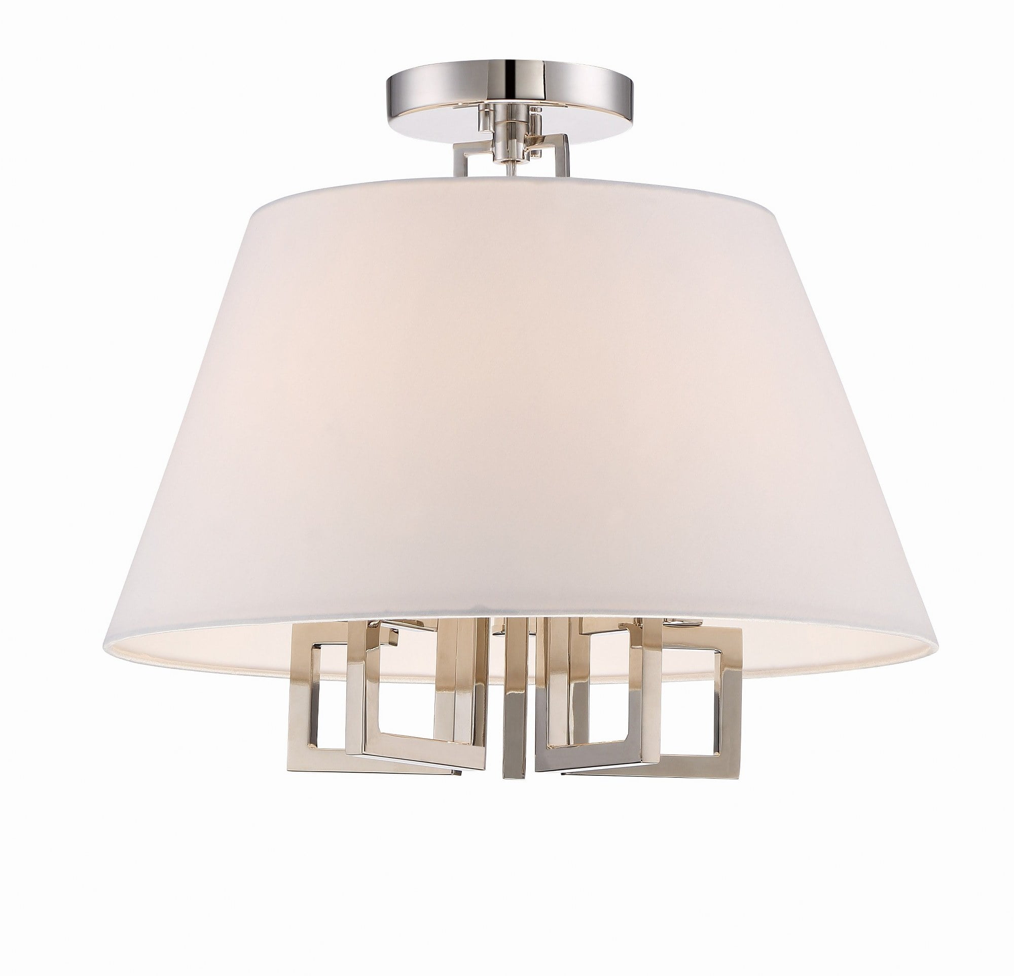 Five Light Flush Mount Crystorama Lighting 2255-Pn_Ceiling - Walmart.com