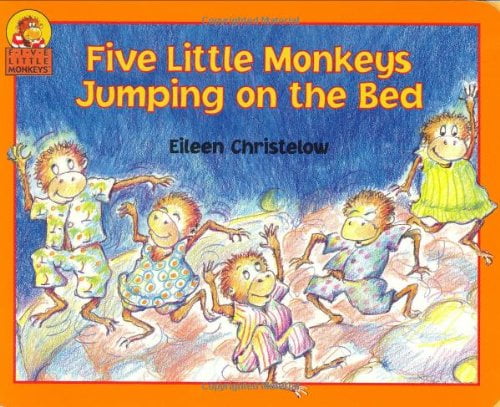 Pre-Owned Five Little Monkeys Jumping on the Bed (Board book ...