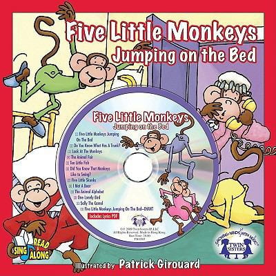 Pre-Owned Five Little Monkeys Jumping on the Bed (Book & CD) (Read ...
