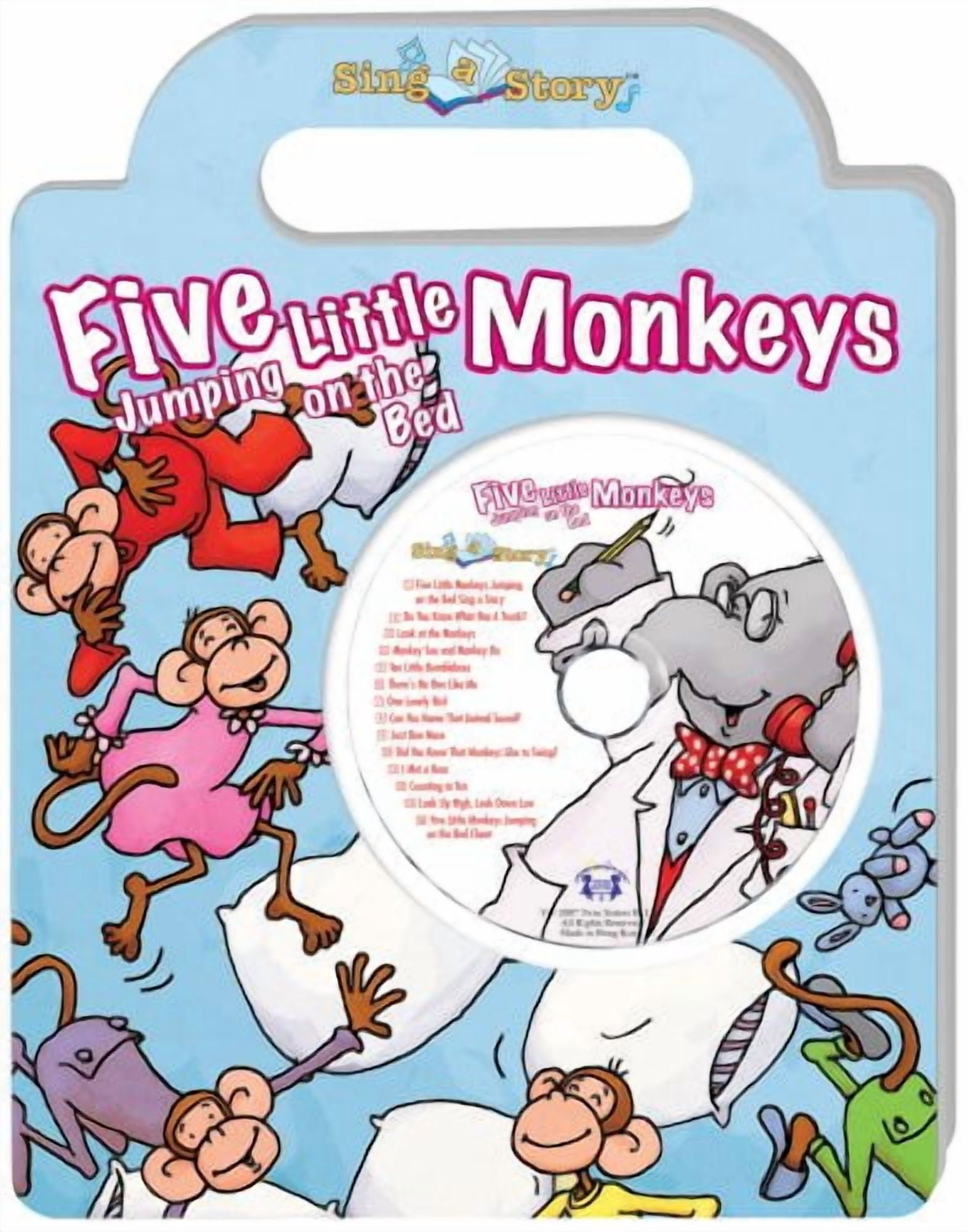 Five Little Monkeys Jumping on the Bed Sing a Story Handled Board Book ...