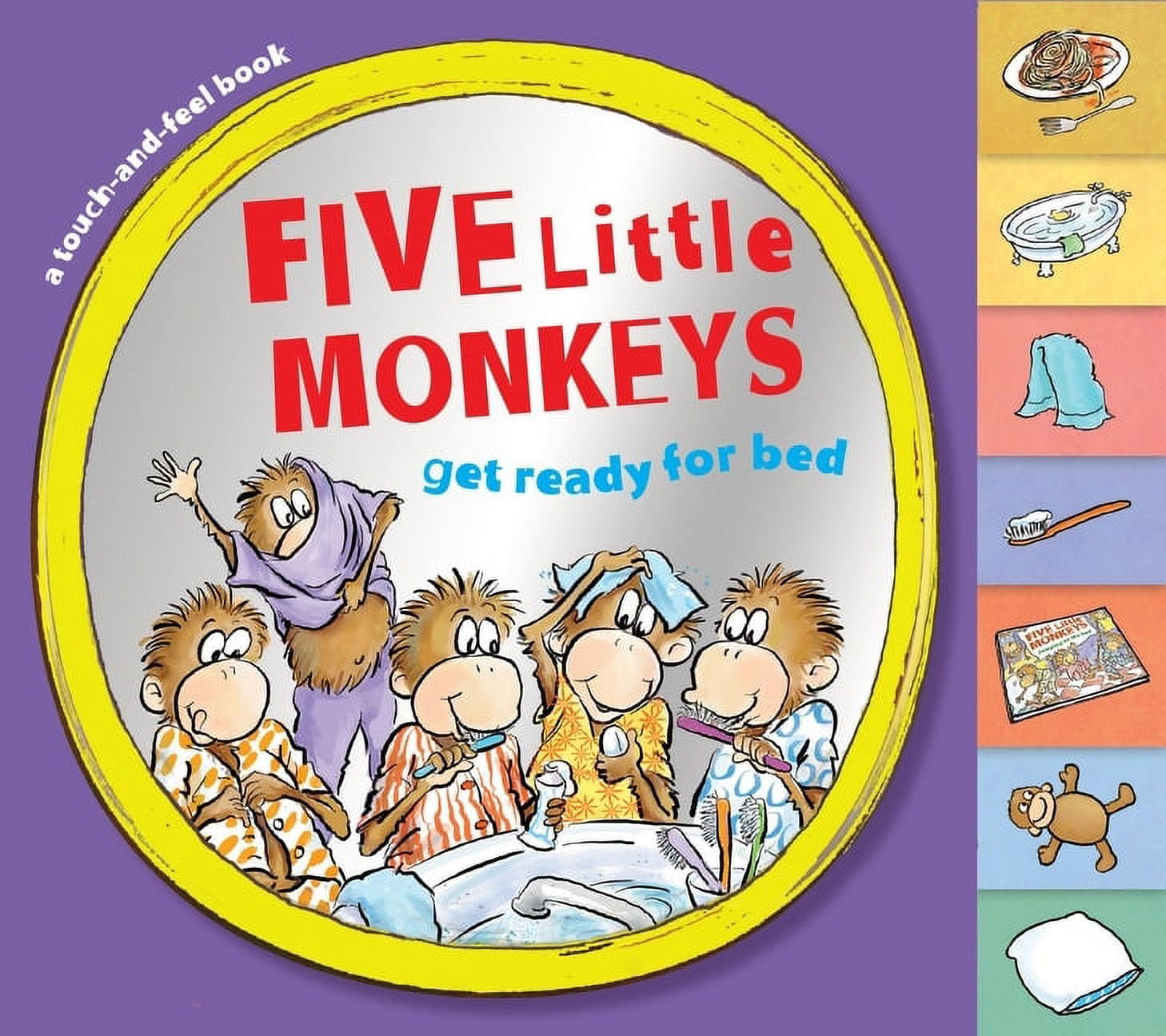 Five Little Monkeys Story Five Little Monkeys Get Ready for Bed Touch ...