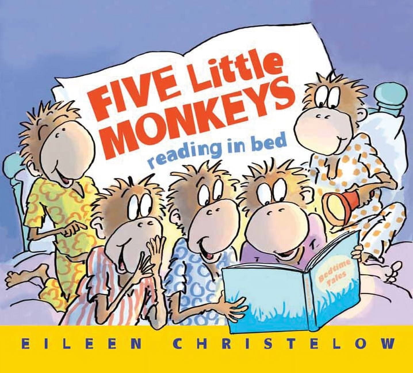 Five Little Monkeys Story Five Little Monkeys Reading in Bed, (Board ...