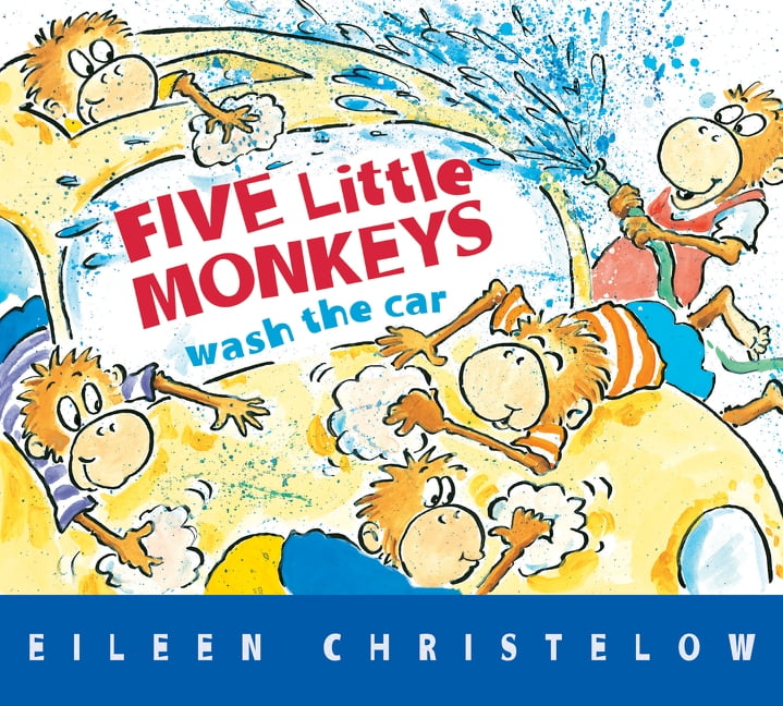 Five Little Monkeys Story Five Little Monkeys Wash the Car Board Book ...