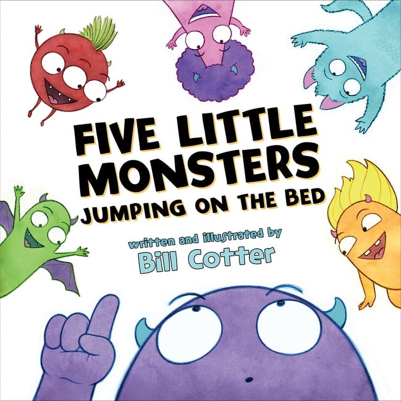 Five Little Monsters Jumping on the Bed, (Board Book) - Walmart.com