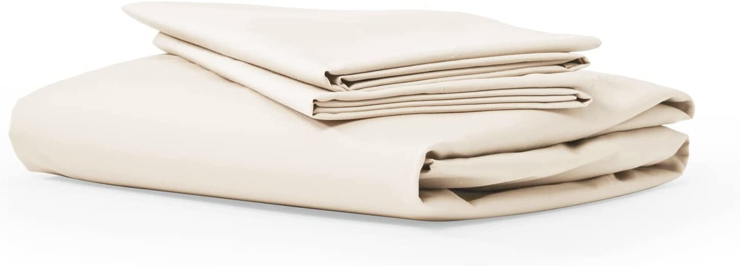Five Looms Full Size Classic Cotton Percale Sheets Set with Pillowcases ...