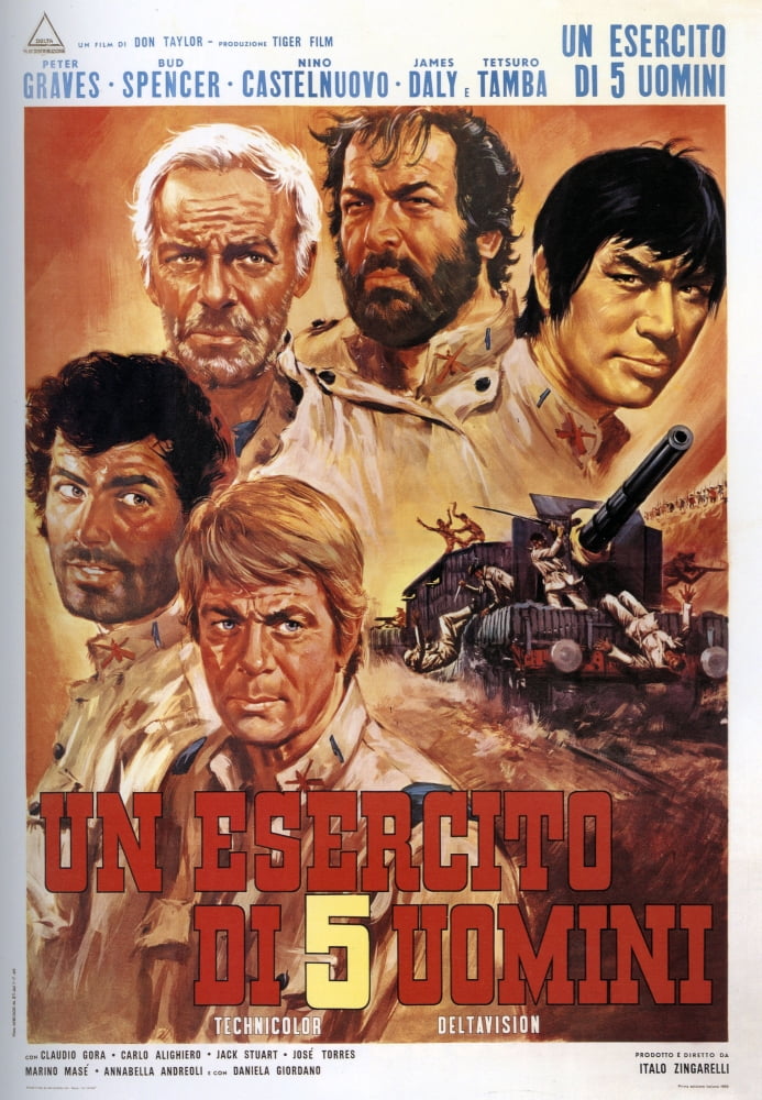 The Five Man Army (Aka Un Escercito Di Cinque Uomini) Nino Castelnuovo James Daly Peter Graves ...