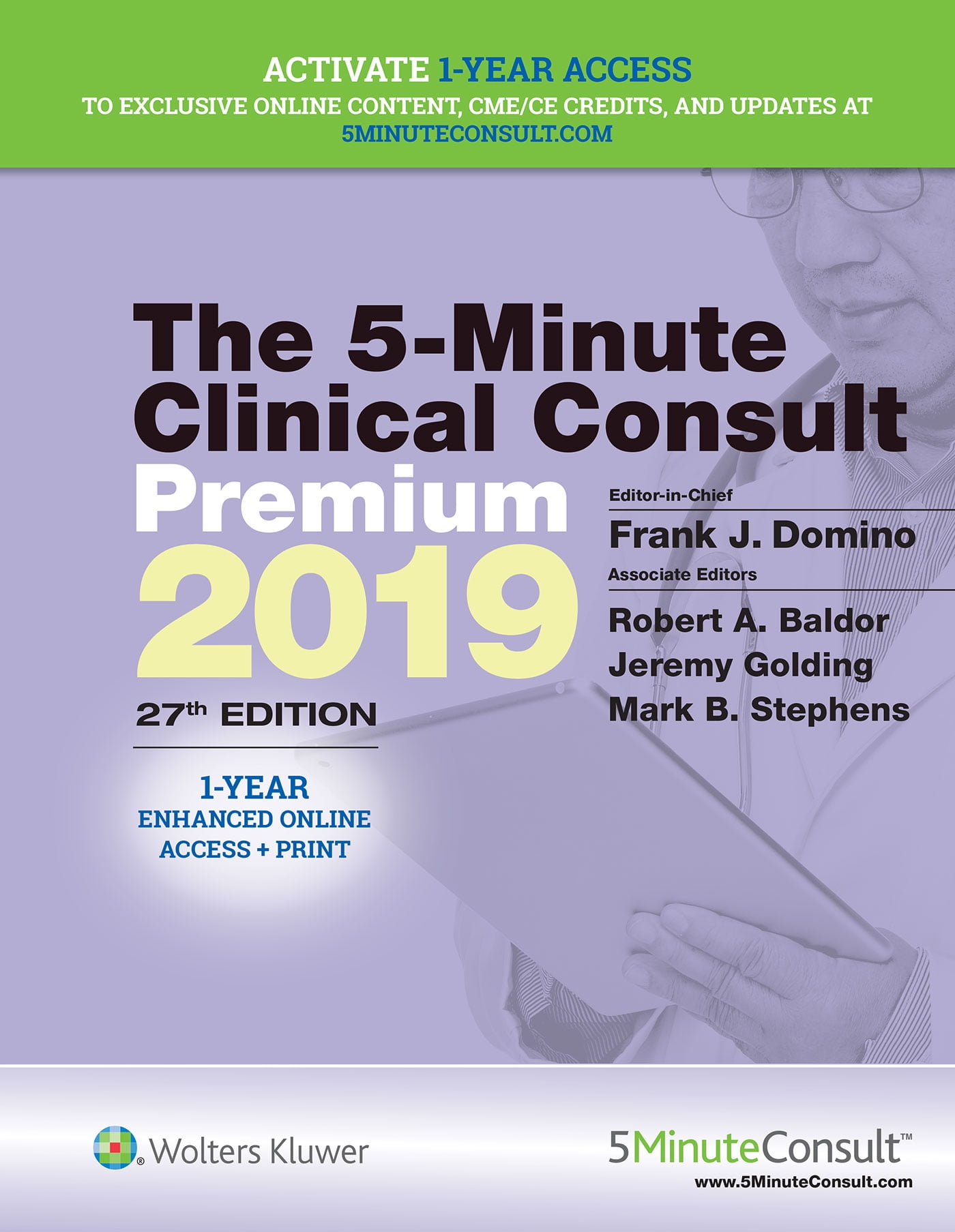 The 5-Minute Clinical Consult Premium 2019 (Hardcover) by Dr. Frank J ...