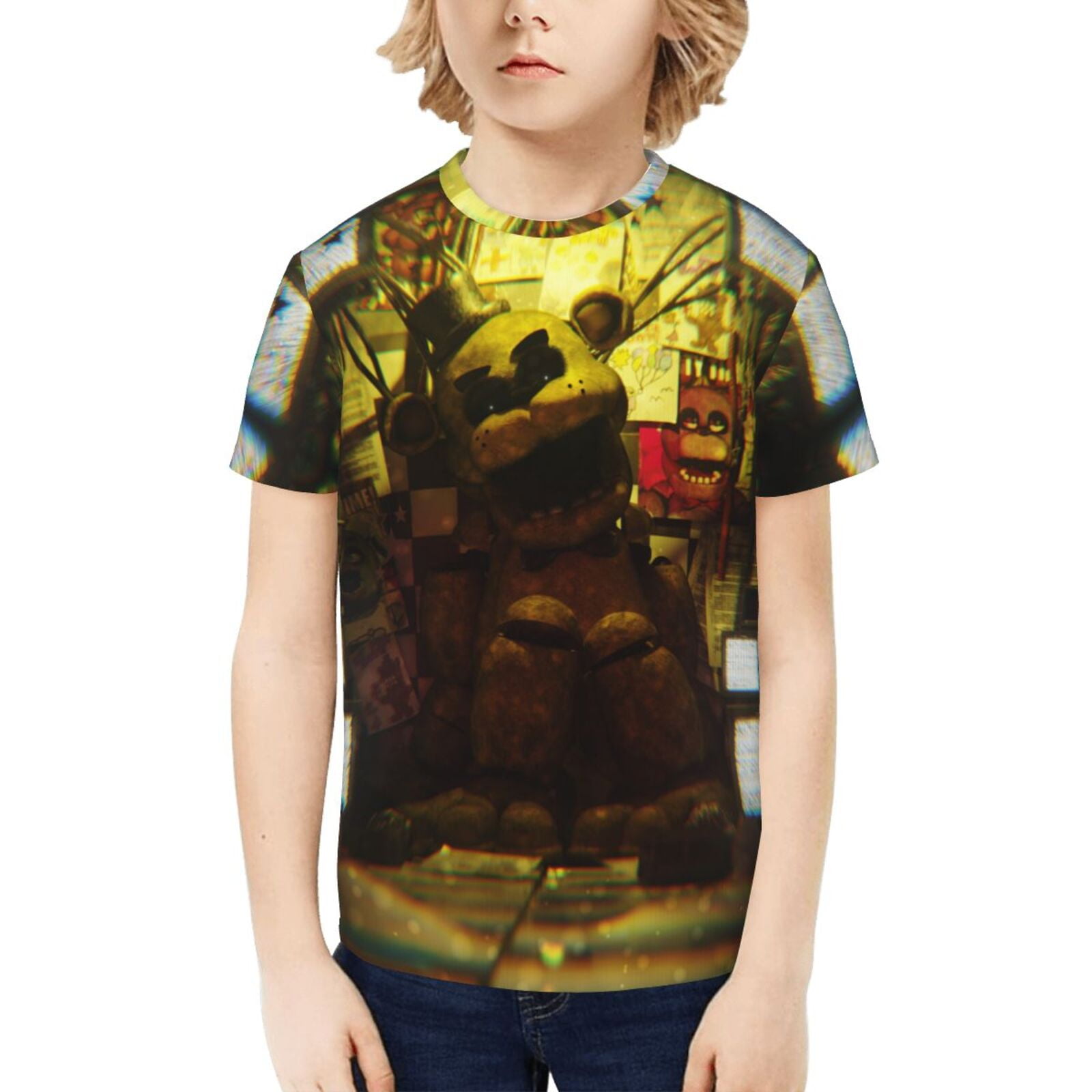 Five Night At Freddy Shirts for Boys 3D Printed Novelty T-Shirt Fashion ...