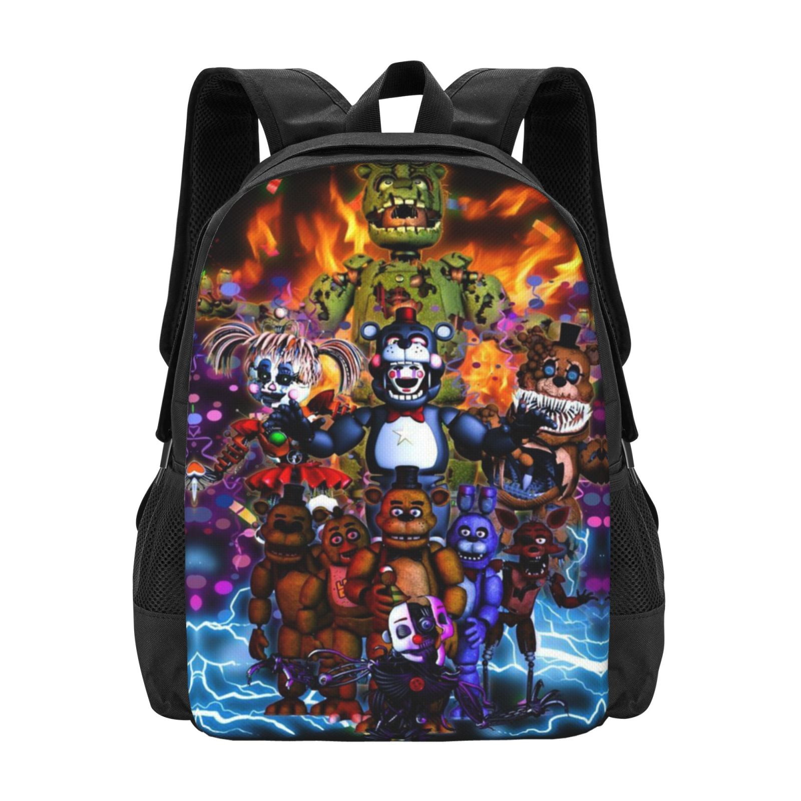 Five Night Backpack Unisex Bear Cartoon Basic Multipurpose Backpacks,3D ...