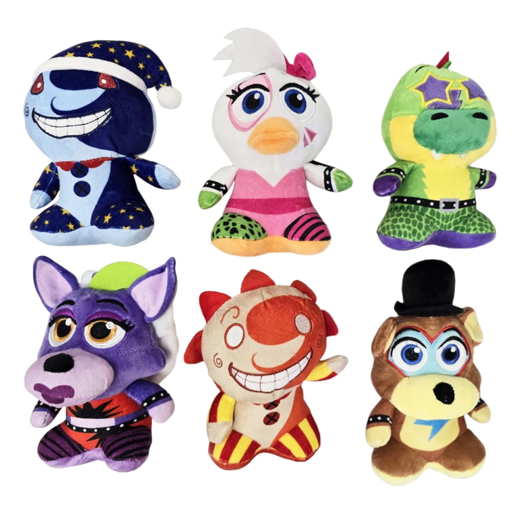 Five Night at Freddy's Security Breach 7In Plush 6 Character Set ...