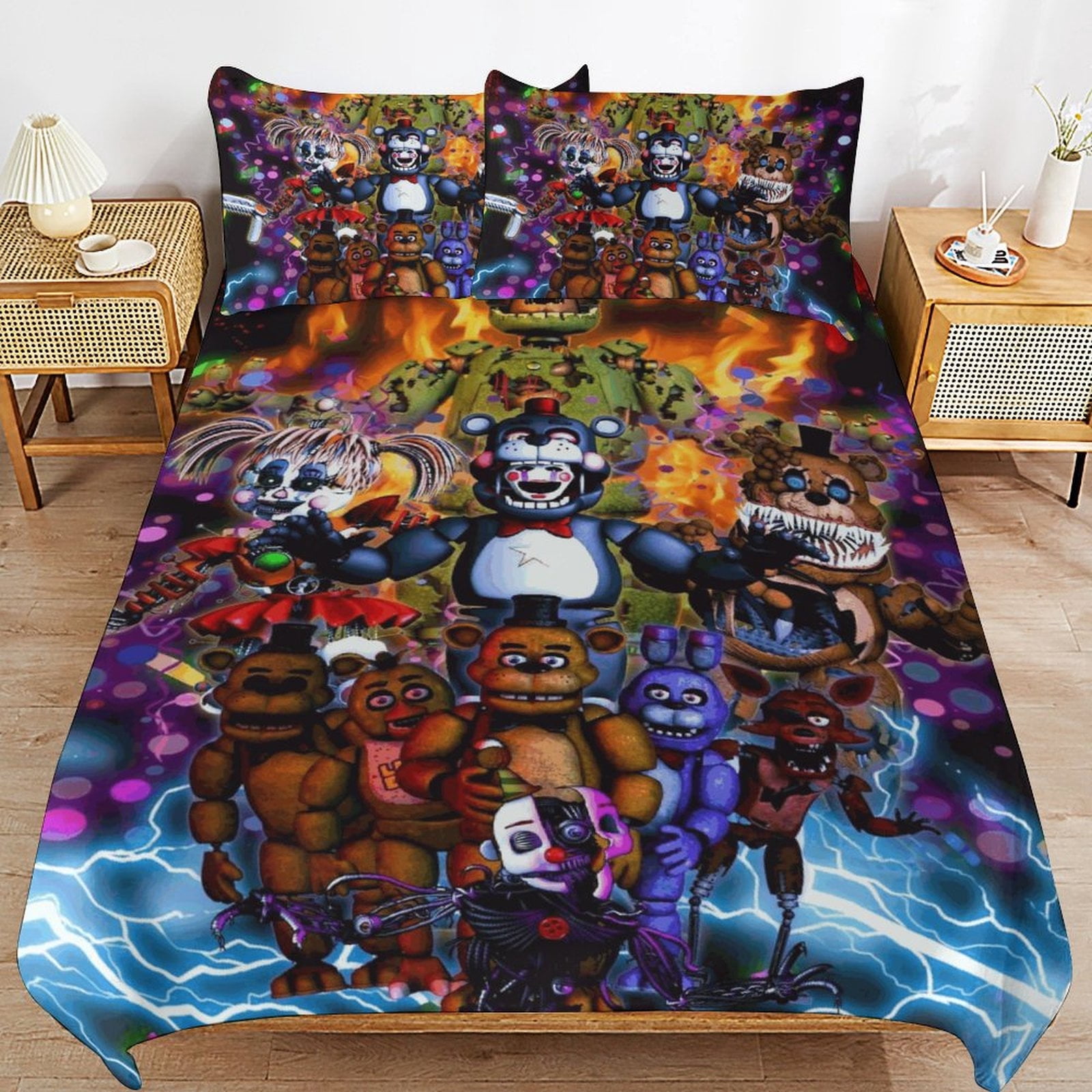 Five Nights At Freddy'S Bed Duvet Cover Microfiber Bedding Sets 3D ...