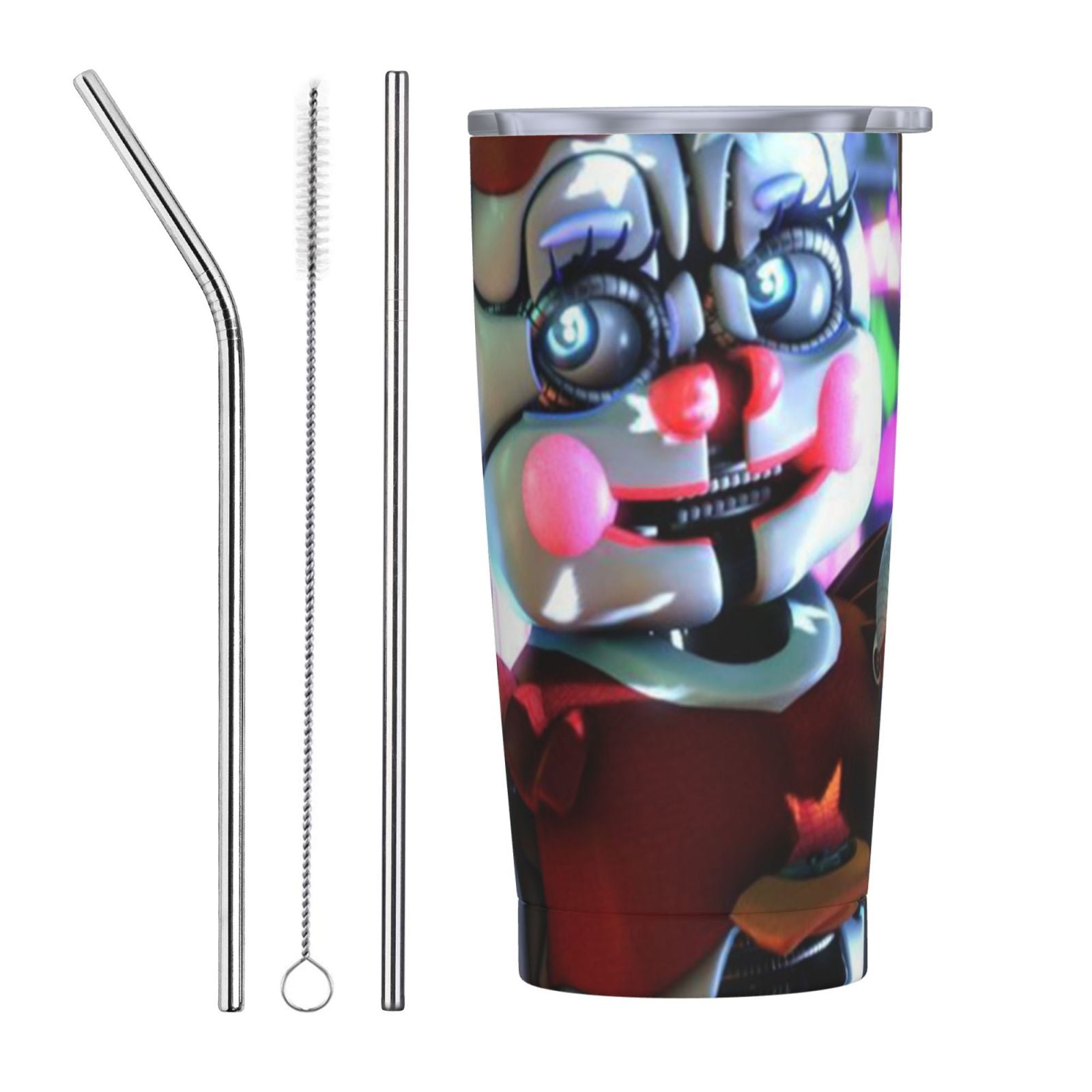Five Nights At Freddy'S Fnaf Car Cup With Straw 20oz Stainless Steel ...