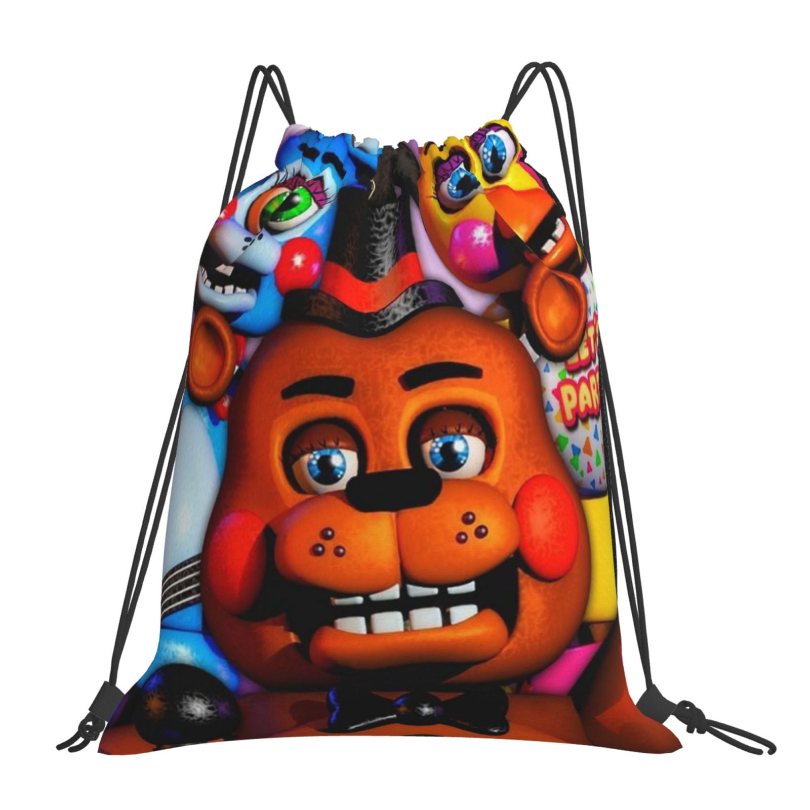 Five Nights At Freddy'S Fnaf Drawstring Backpack Simple Sports Gym Bag ...