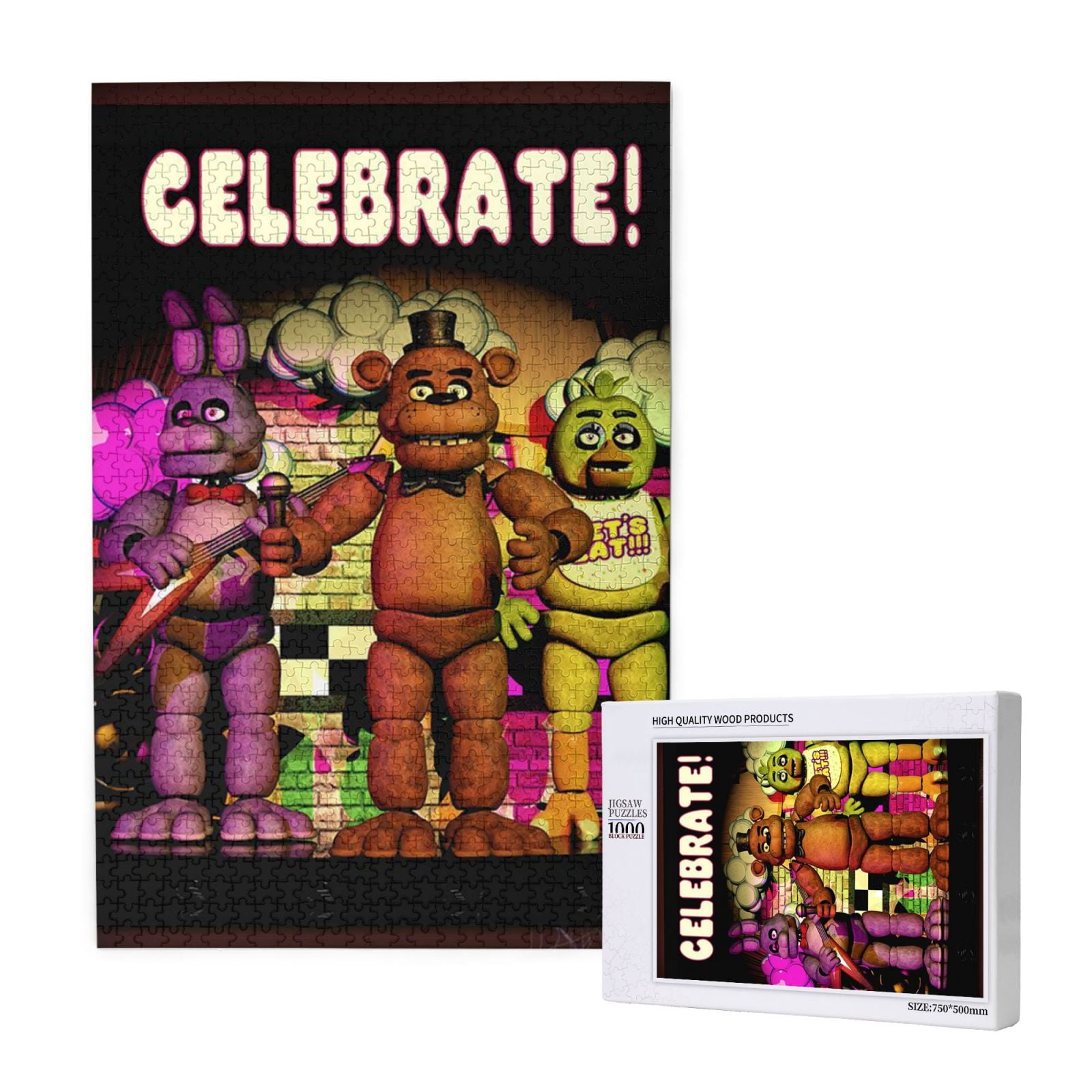 Five Nights At Freddy'S Fnaf Jigsaw Puzzle 1000 Pieces Wooden Puzzle ...