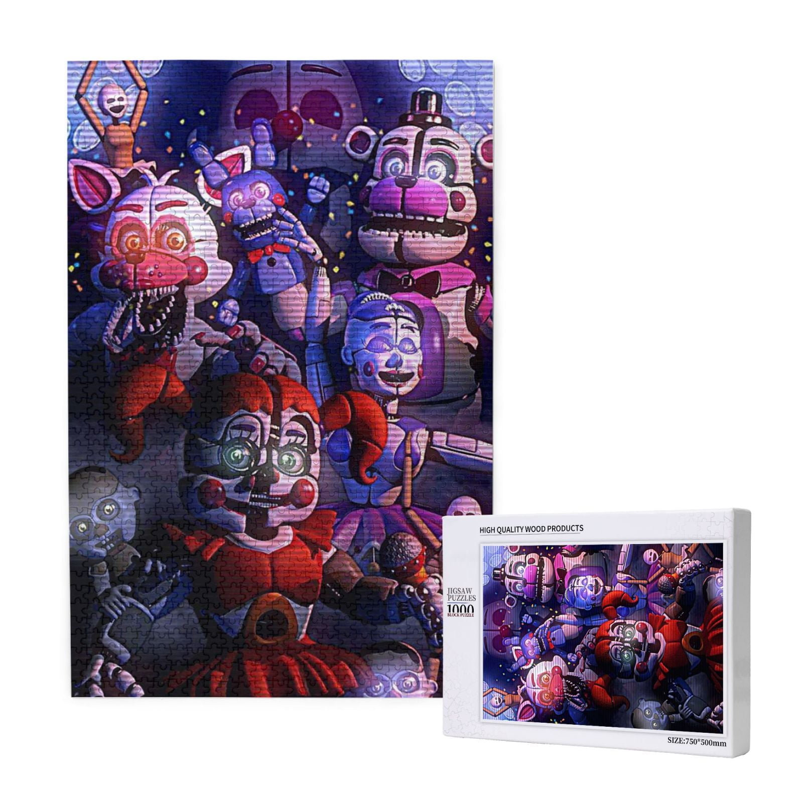 Five Nights At Freddy'S Fnaf Jigsaw Puzzle 1000 Pieces Wooden Puzzle ...