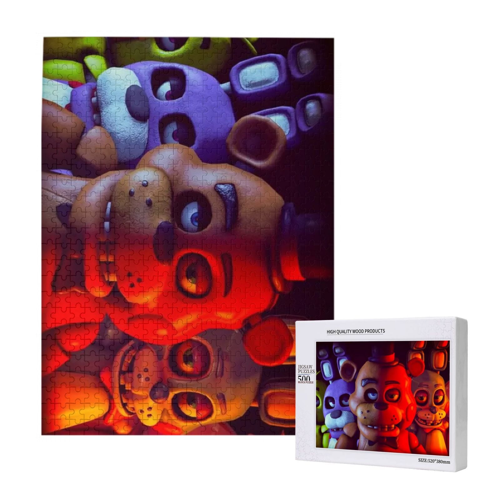 Five Nights At Freddy'S Fnaf Jigsaw Puzzle 500 Pieces Wooden Puzzle ...