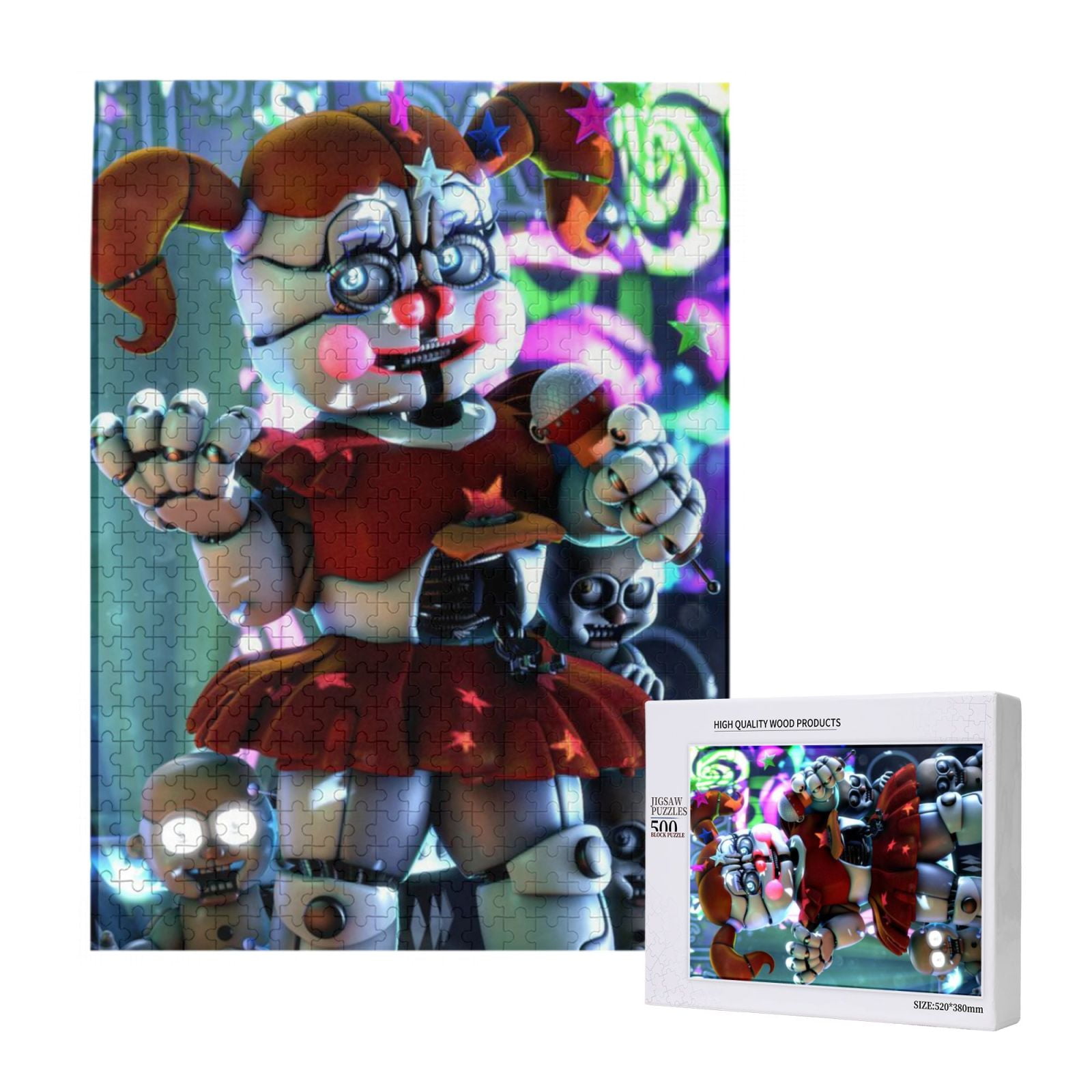 Five Nights At Freddy'S Fnaf Jigsaw Puzzle 500 Pieces Wooden Puzzle Home Decor Birthday Party ...