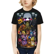 Five Nights At Freddy's Animatronic Character Heads Boy's Navy T-shirt ...