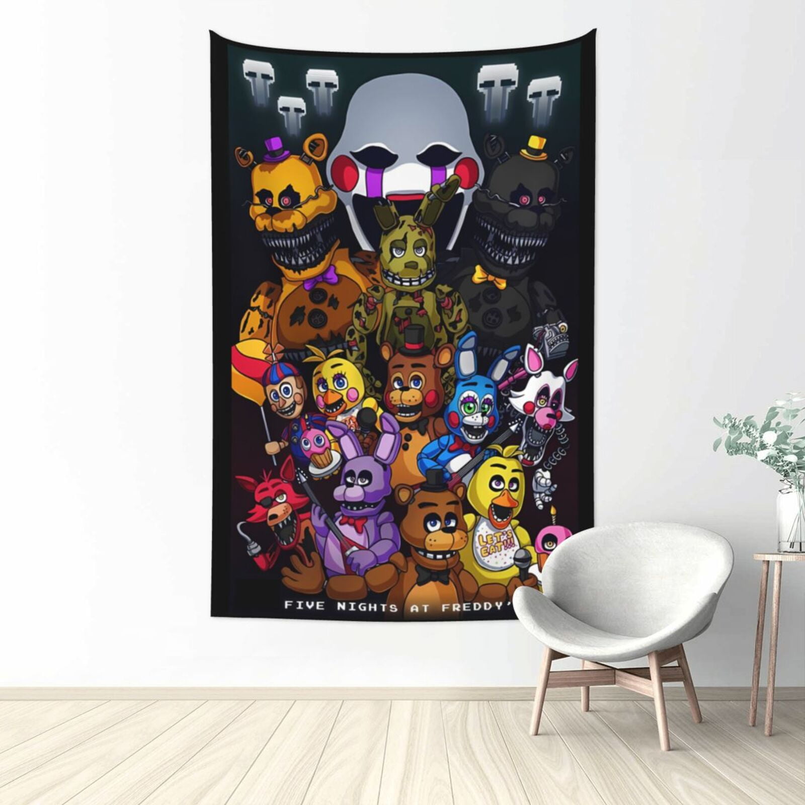 Five Nights At Freddy'S Fnaf Tapestry Wall Hanging Home Decoration Wall ...