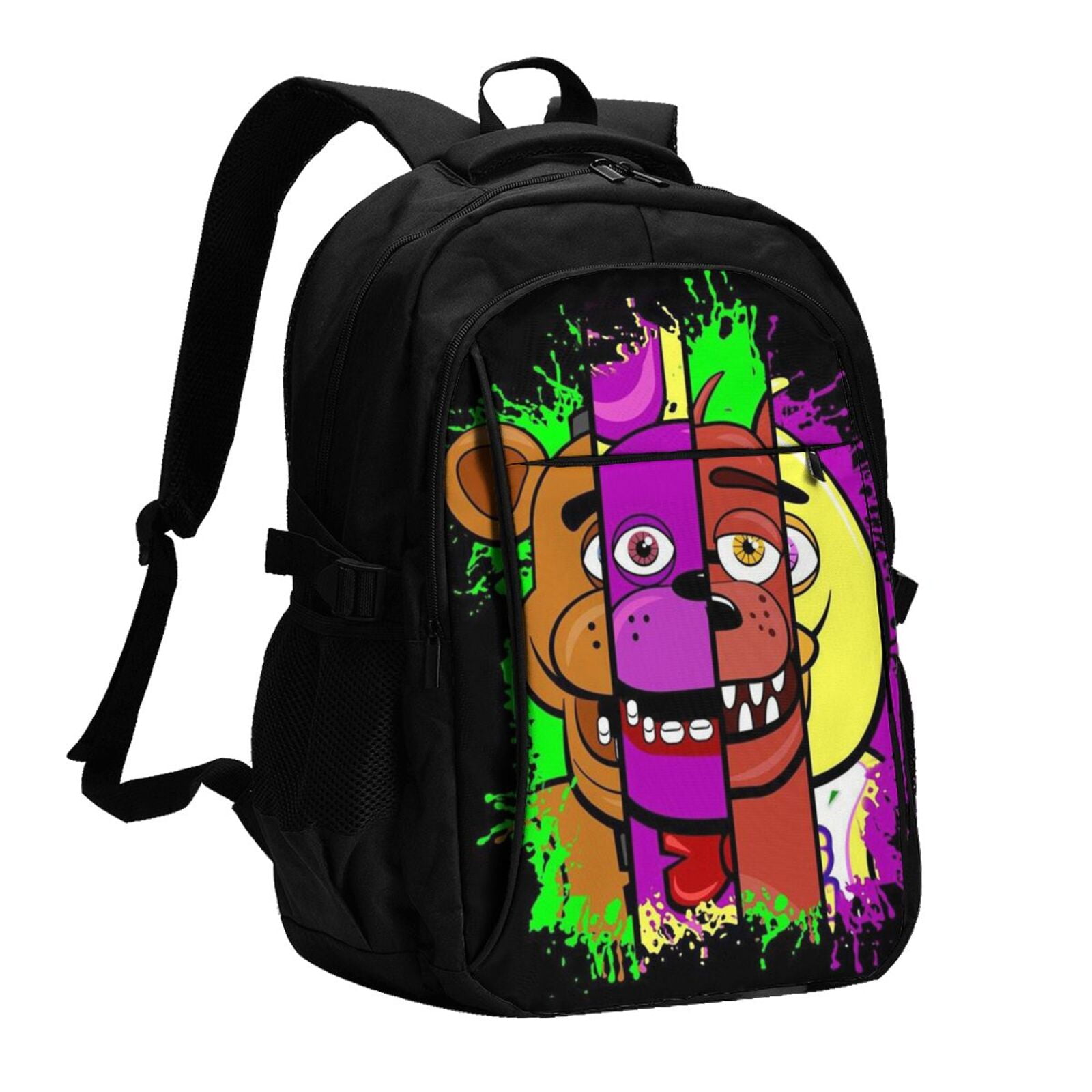 Five Nights At Freddy'S Fnaf Travel Backpack With Usb Charging Port ...