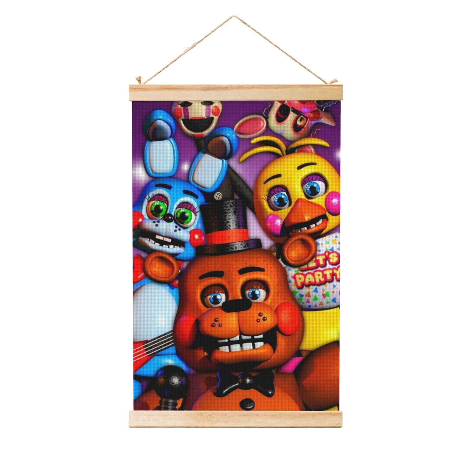 Five Nights At Freddy'S Fnaf Wooden Shaft Hanging Poster Home Decor ...