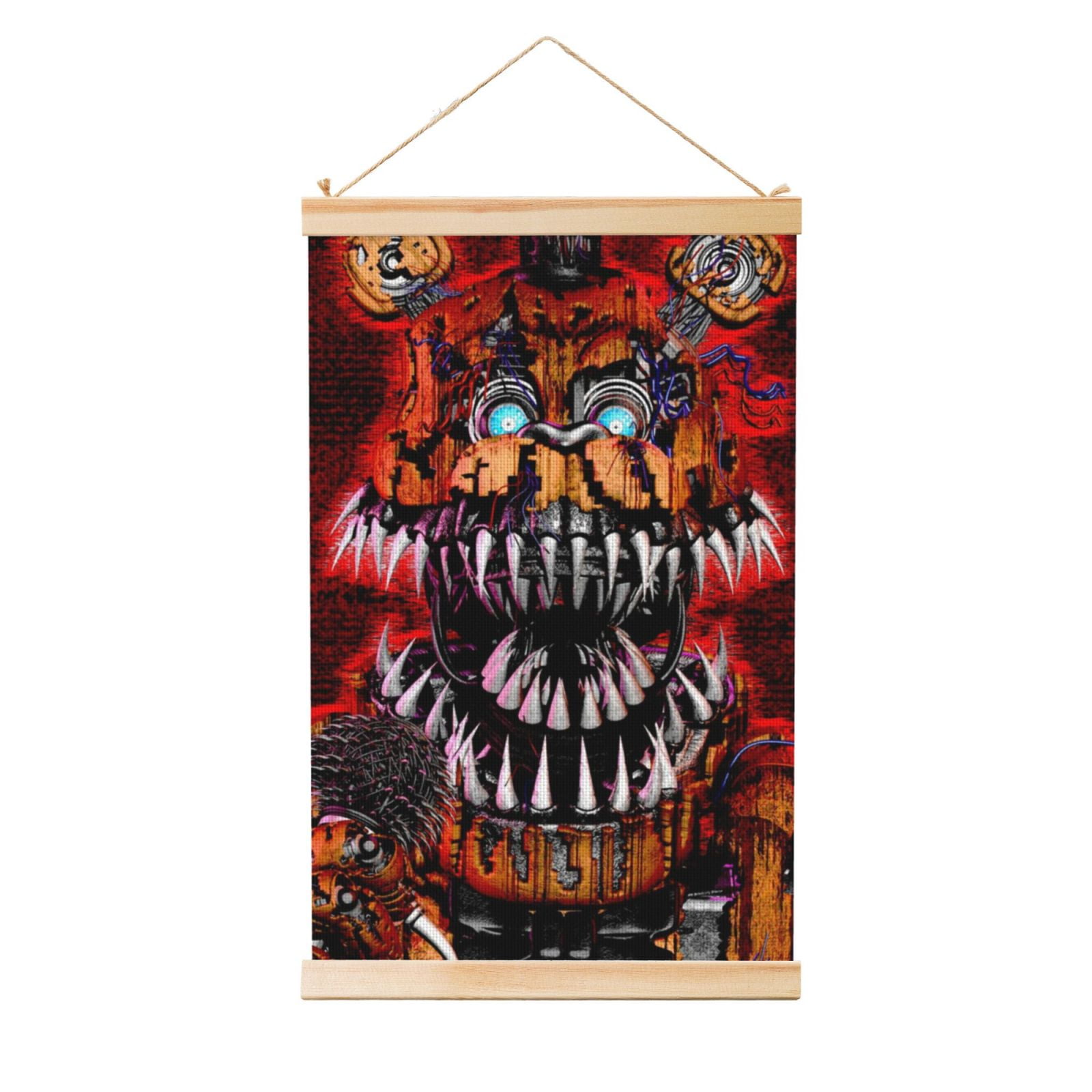 Five Nights At Freddy'S Fnaf Wooden Shaft Hanging Poster Home Decor ...