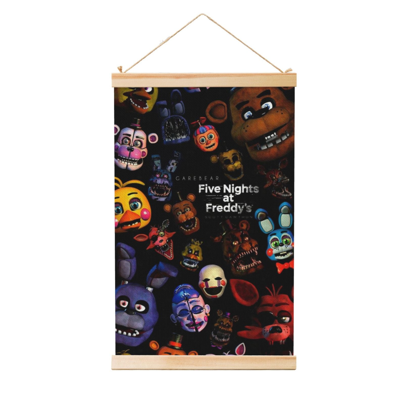 Five Nights At Freddy'S Fnaf Wooden Shaft Hanging Poster Home Decor ...
