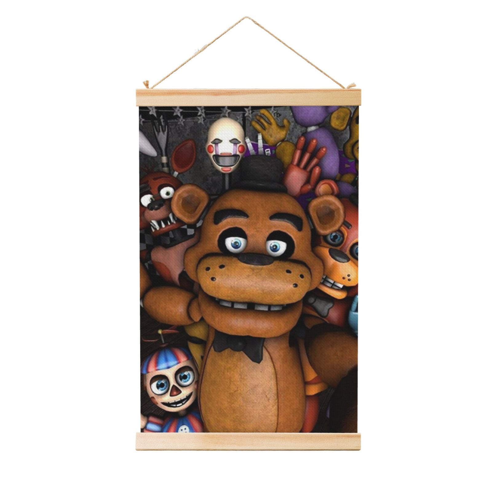 Five Nights At Freddy'S Fnaf Wooden Shaft Hanging Poster Home Decor ...