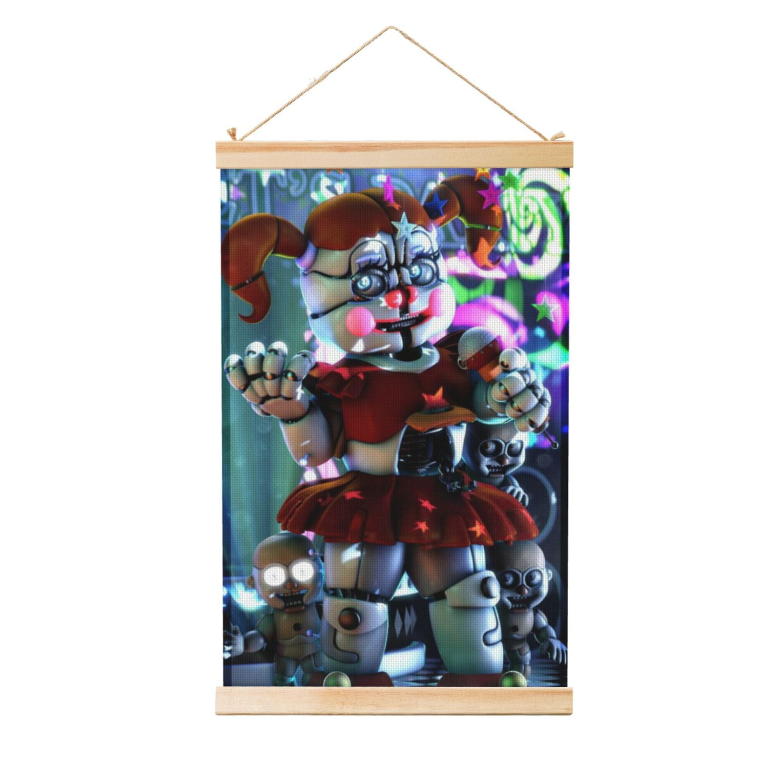 Five Nights At Freddy'S Fnaf Wooden Shaft Hanging Poster Home Decor ...