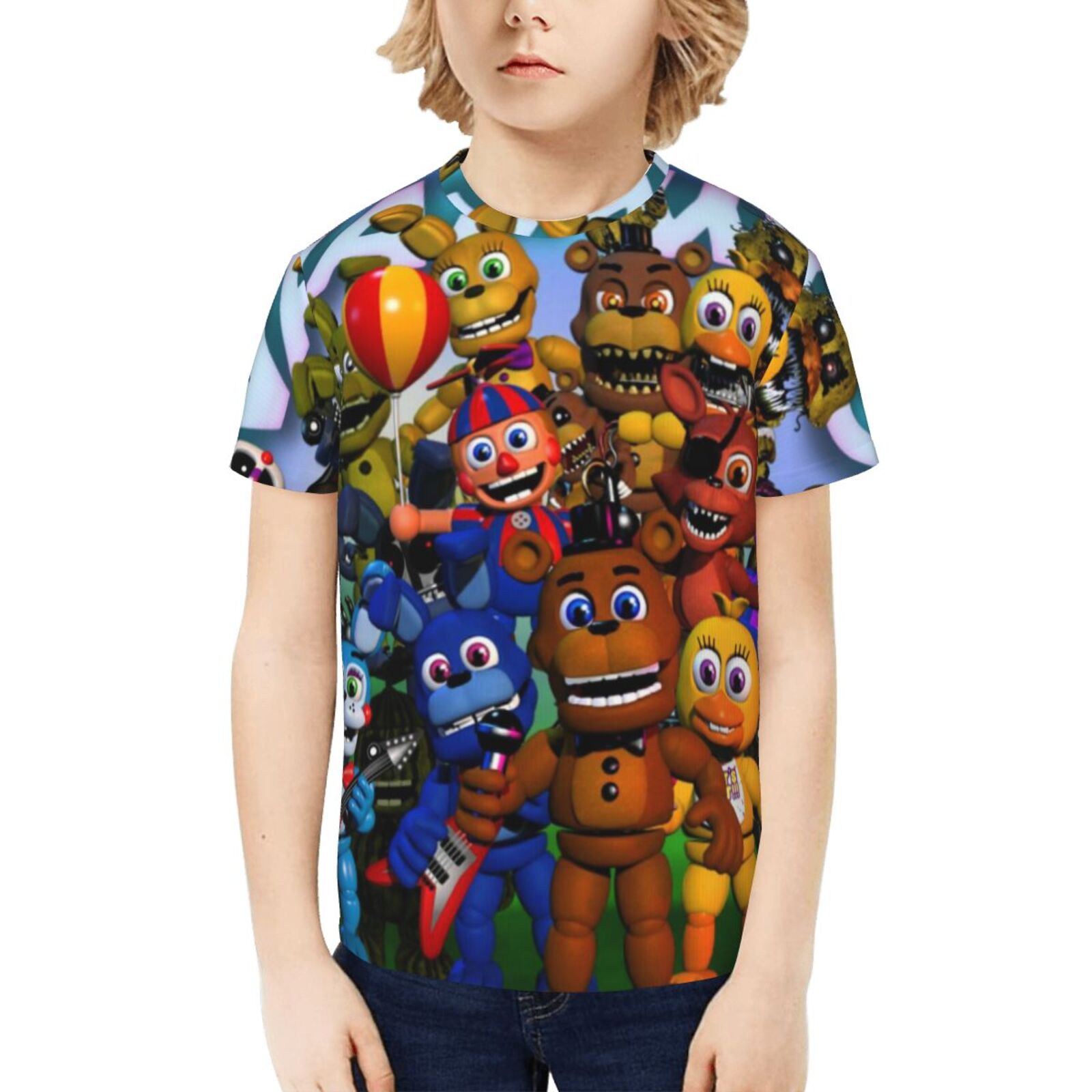 Five Nights At Freddy'S Kids T-Shirt 3d Printed Graphic T-Shirts Boys ...