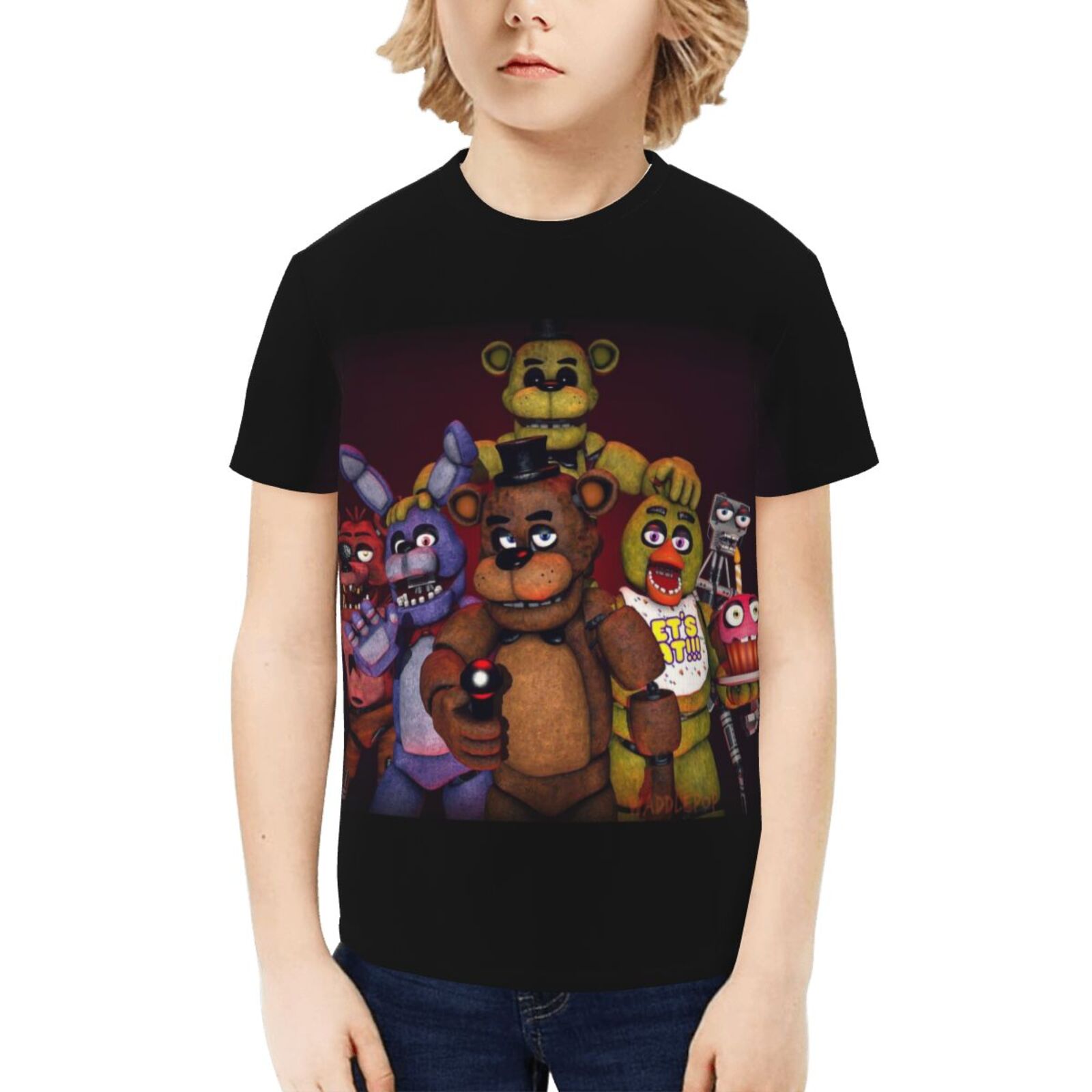 Five Nights At Freddy'S Kids T-Shirt 3d Printed Graphic T-Shirts Boys ...
