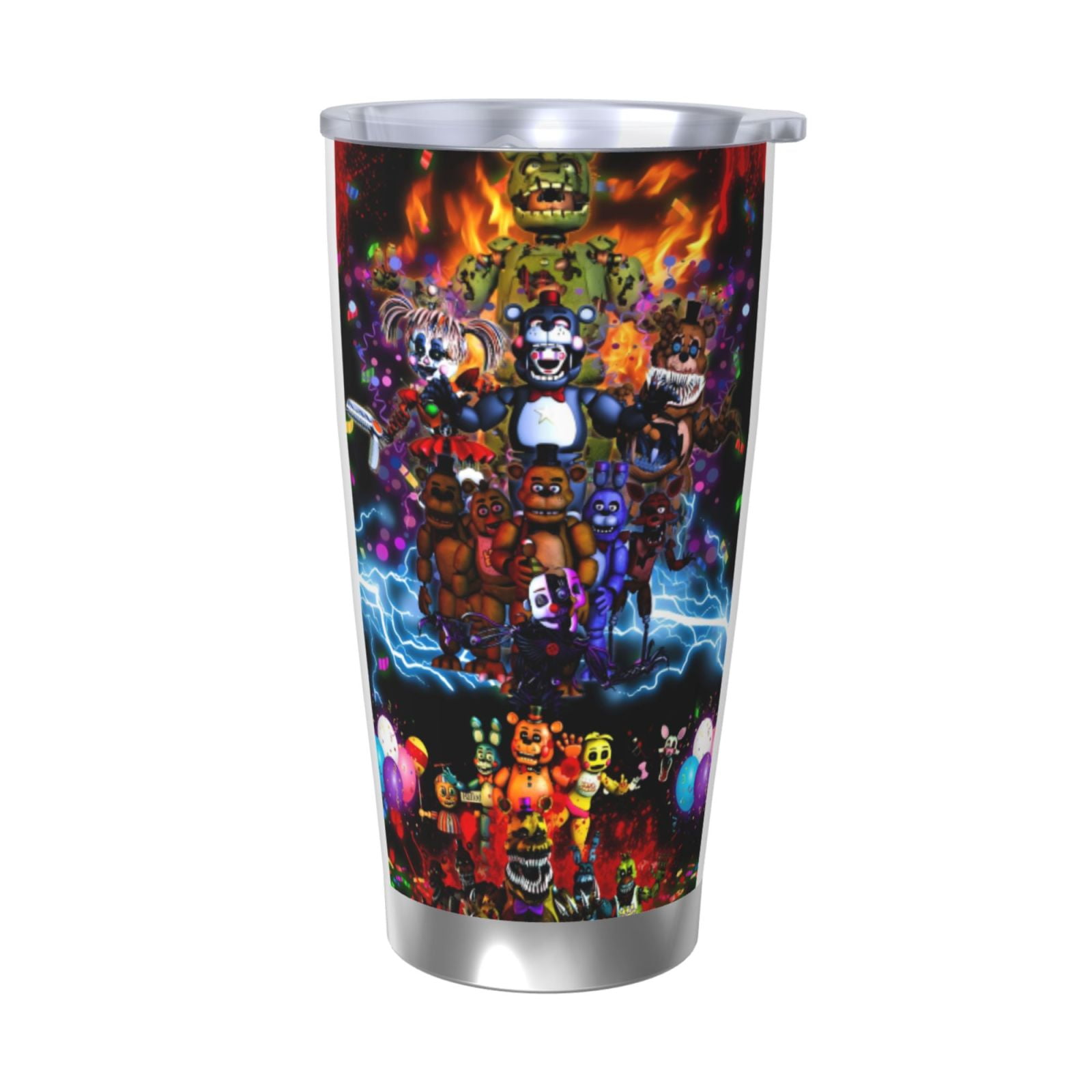 Five Nights At Freddy's 20oz Tumbler with Lid, Durable Insulated Coffee ...