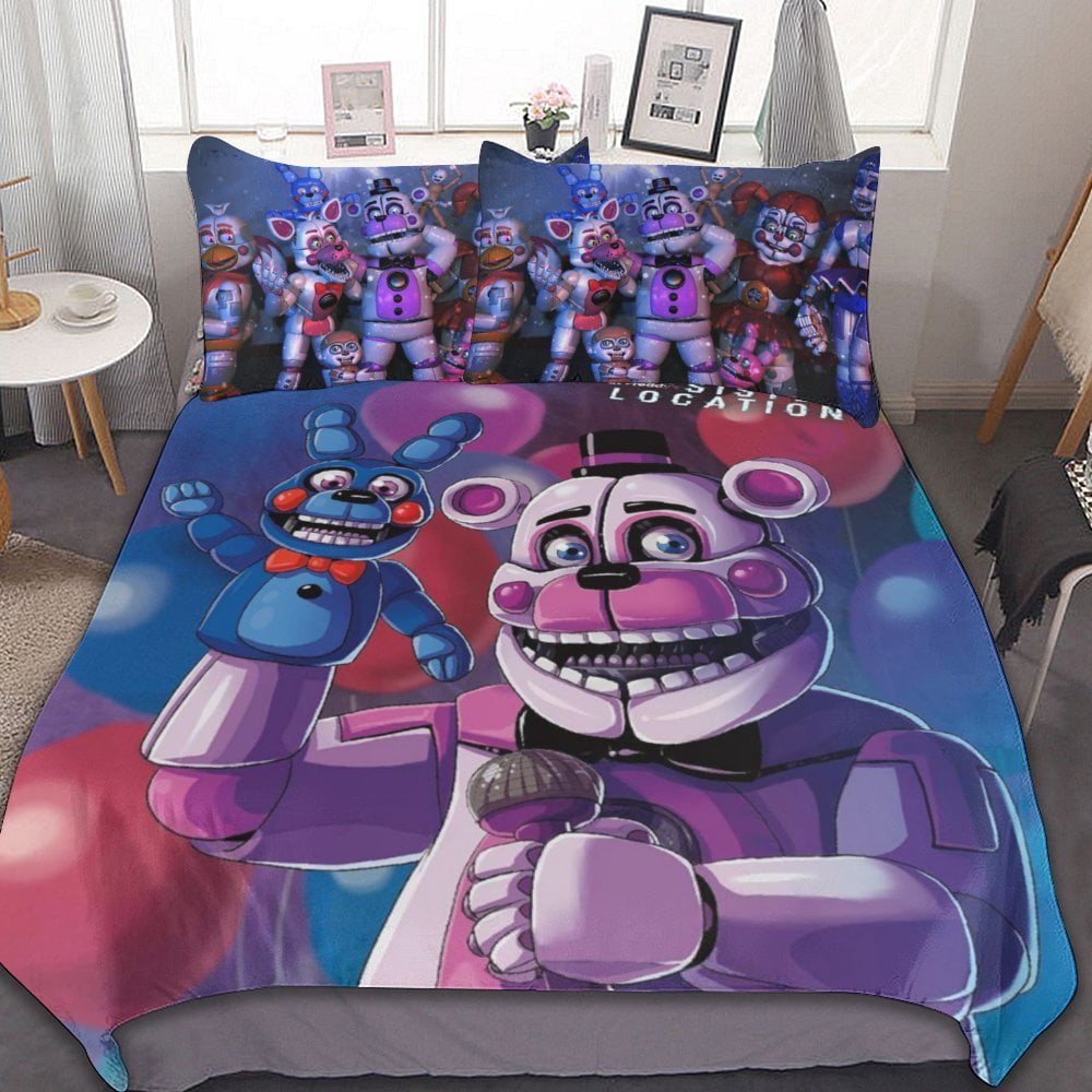 Five Nights At Freddy's 3-Piece Bedding Set Warm And Comfortable Soft ...